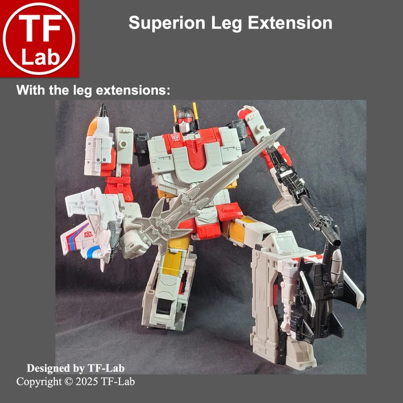 Leg Extension Upgrade: Transformers Aerialbot Silverbolt Superion Age ...