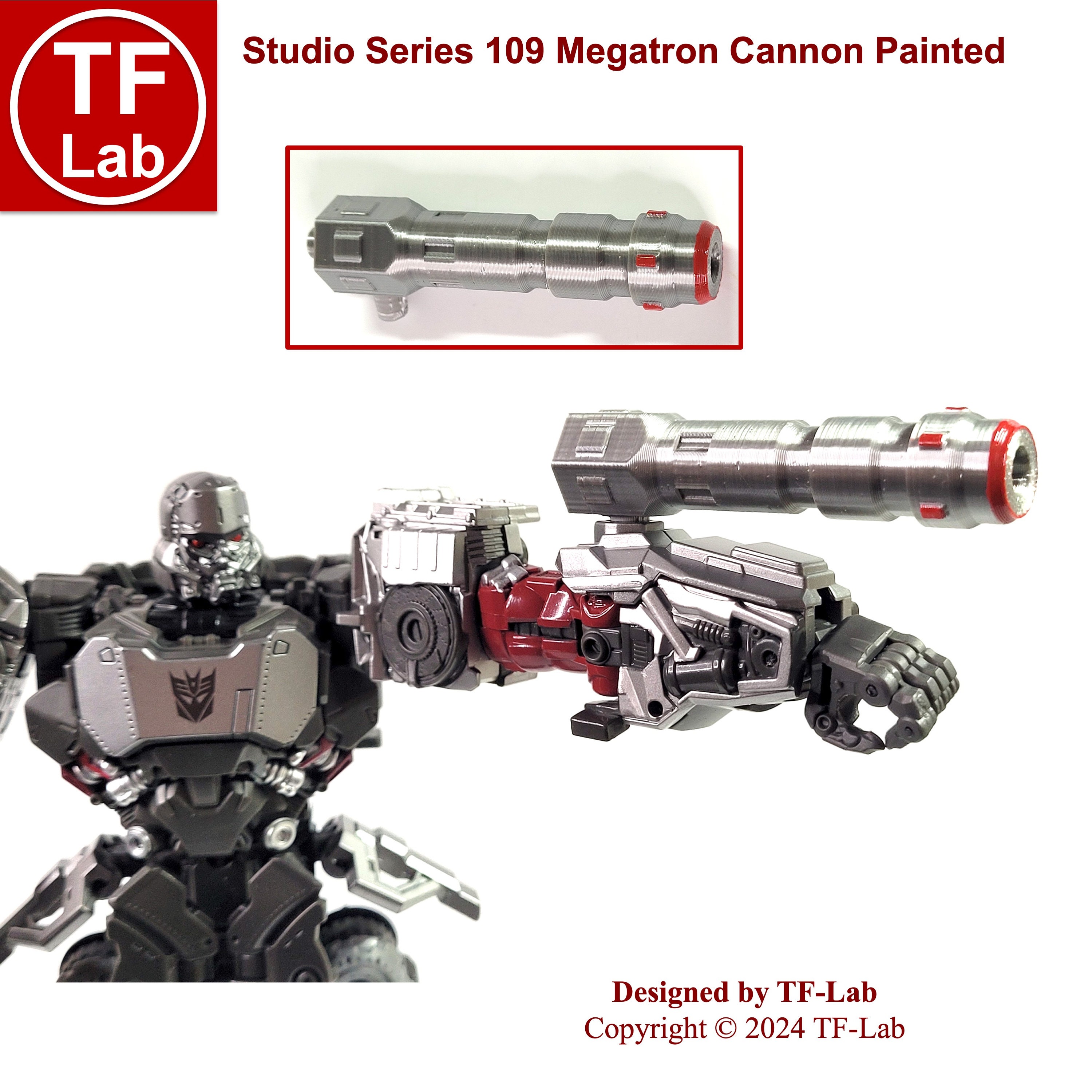 Studio Series SS 109 Megatron Painted Cannon Upgrade Kit Transformers ...