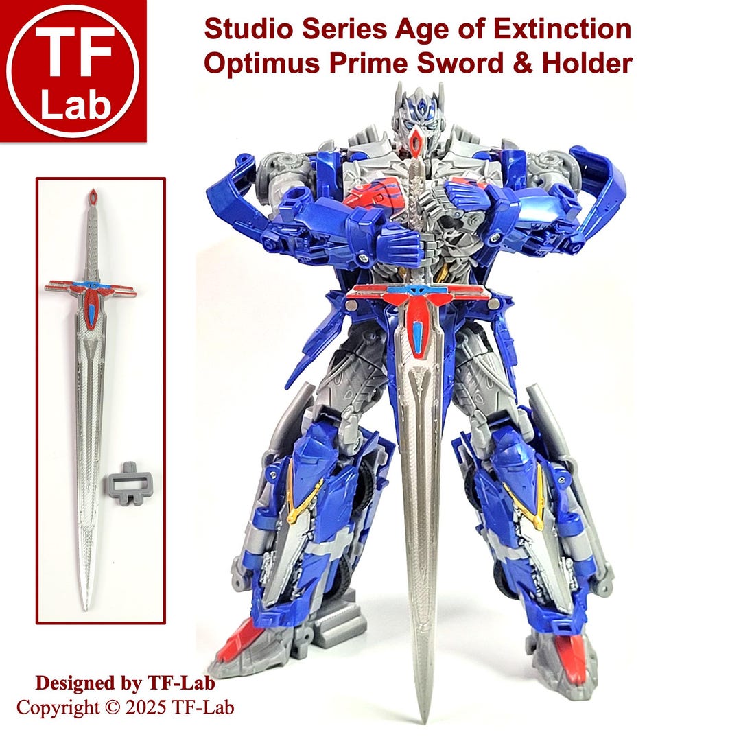 Sword and Holder: Age of Extinction Optimus Prime Transformers Studio ...