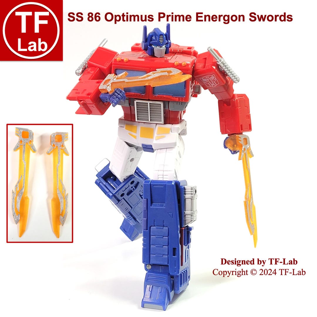 Energon Swords (pair) Upgrade Kit Studio Series SS 86 Optimus Prime - Etsy