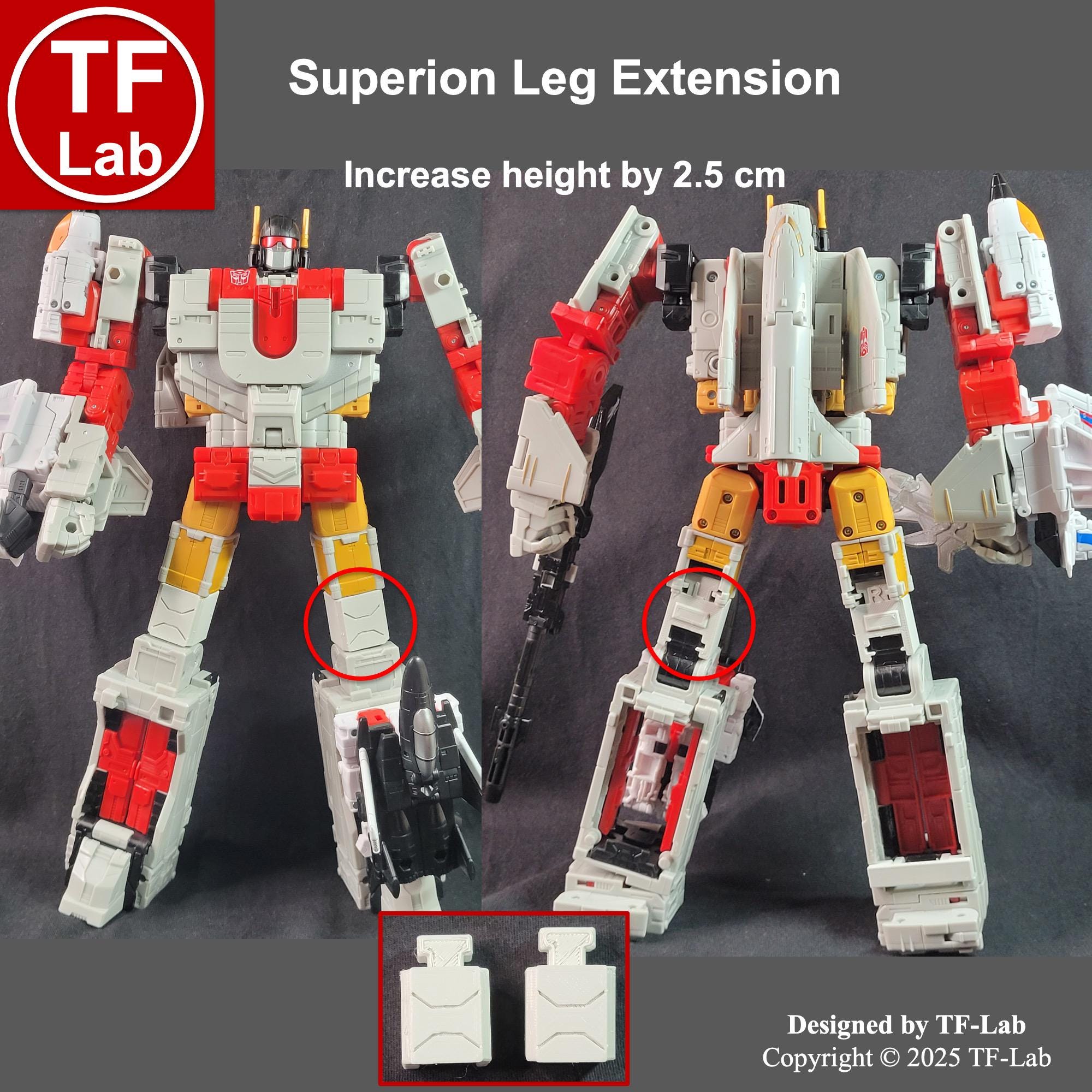 Leg Extension Upgrade: Transformers Aerialbot Silverbolt Superion Age ...
