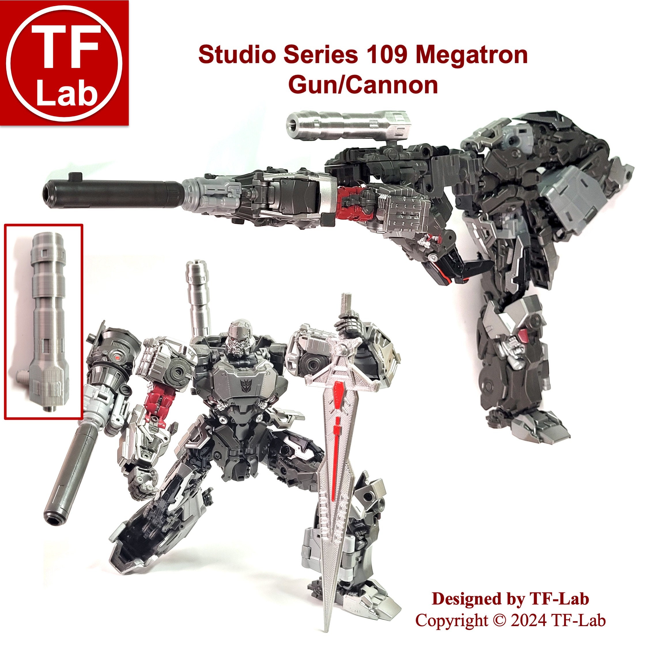 Studio Series SS 109 Megatron Cannon + Sword Upgrade Kit Transformers ...