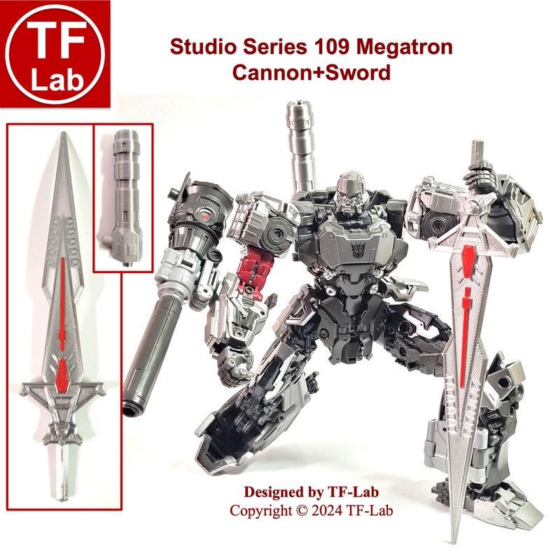 Studio Series SS 109 Megatron Cannon + Sword Upgrade Kit Transformers ...