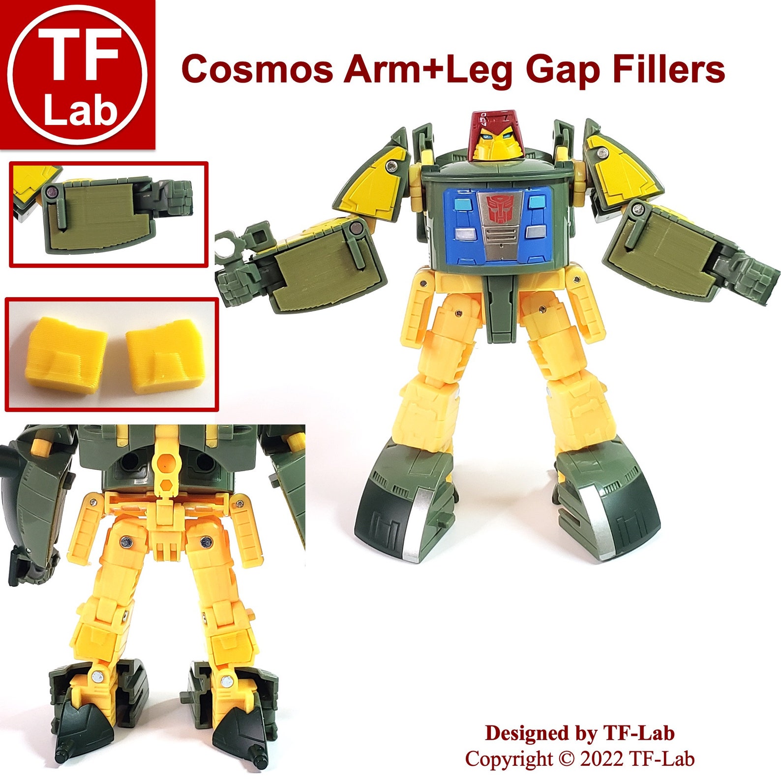 Arm+leg Gap Filler Upgrade Kit for Transformers Legacy Cosmos ...