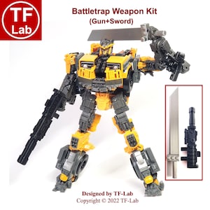 Gun+sword Upgrade Kit for Transformers Battletrap Studio Series Voyager ...