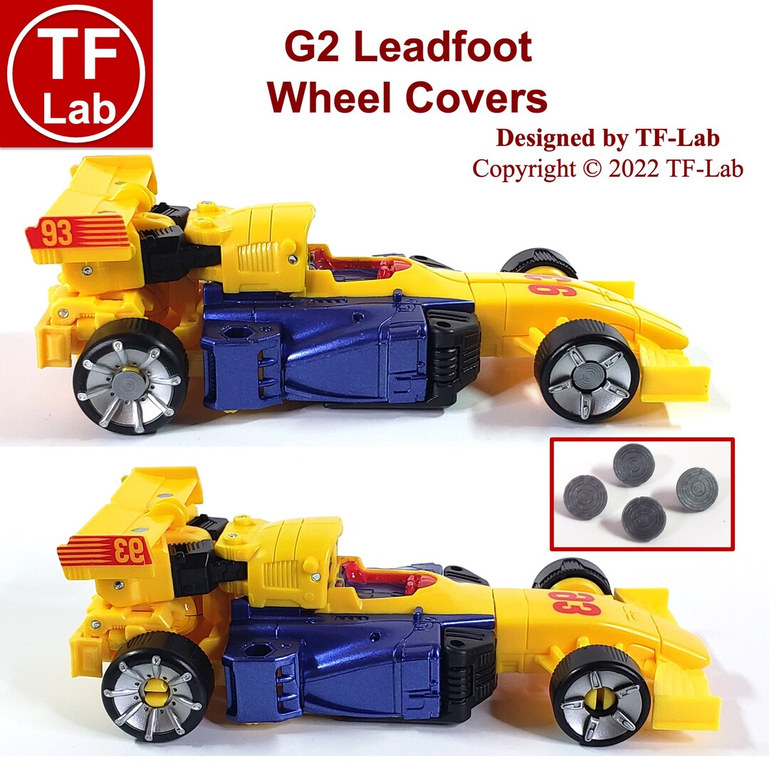 4x Wheel Covers Upgrade Kit:transformers Legacy G2 Leadfoot Wreck N ...