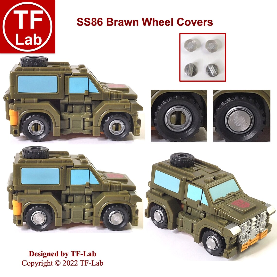 Wheel Arm Gap Covers Set Upgrade Kit for Transformers Studio Series SS ...