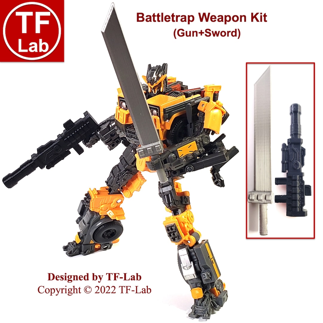 Gun+sword Upgrade Kit for Transformers Battletrap Studio Series Voyager ...