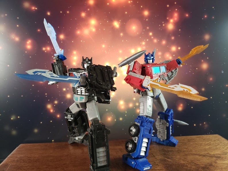Blue Dual Energon Sword for Optimus Prime Upgrade Kit Transformers ...