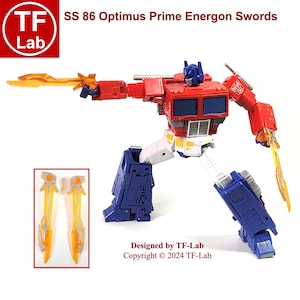 Energon Swords (pair) Upgrade Kit Studio Series SS 86 Optimus Prime - Etsy