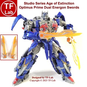 Dual Energon Swords: Studio Series Optimus Prime Age of Extinction ...