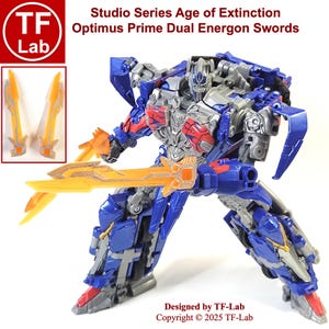 Dual Energon Swords: Studio Series Optimus Prime Age of Extinction ...