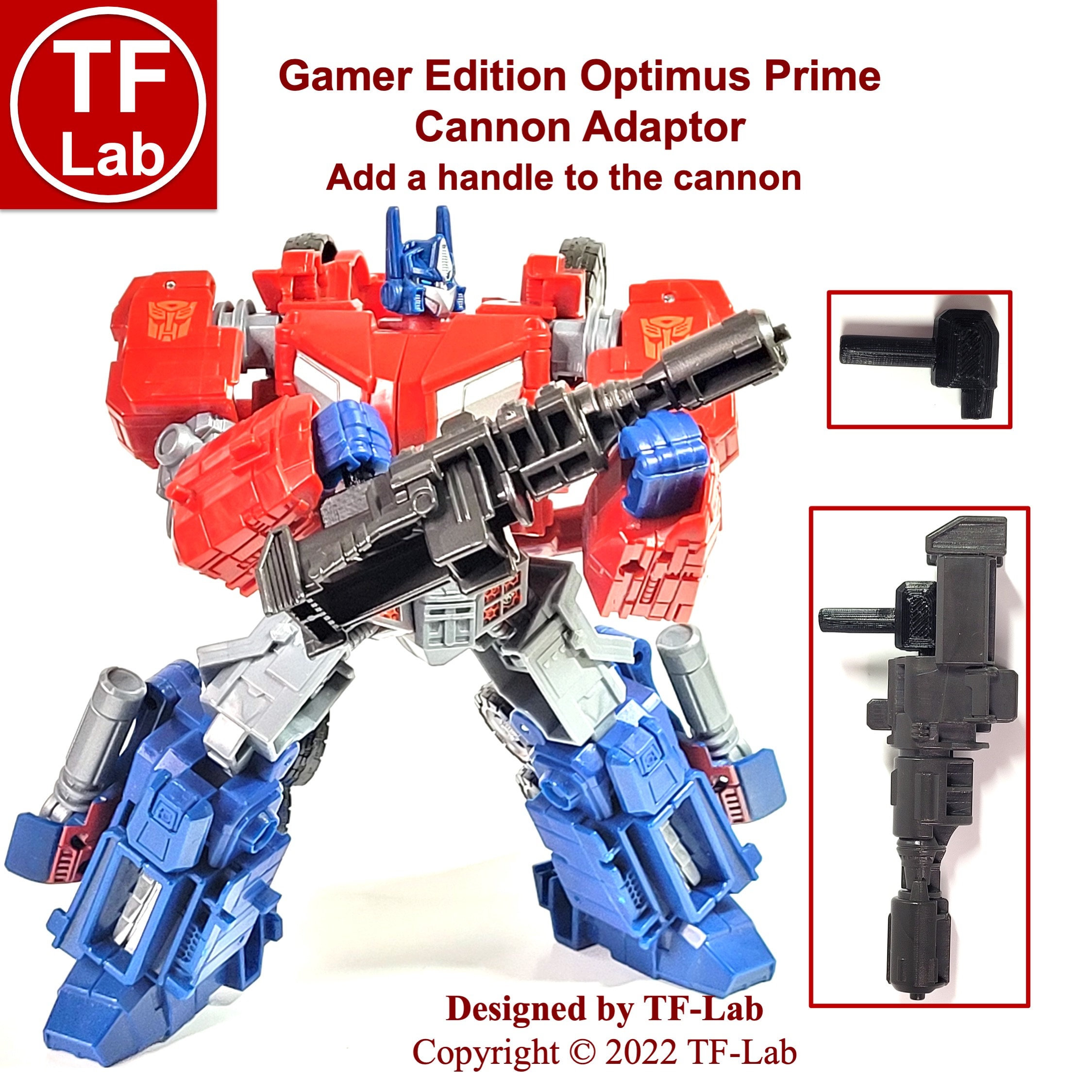 Cannon Adapter Upgrade Kit for Transformers Studio Series 03 Gamer ...