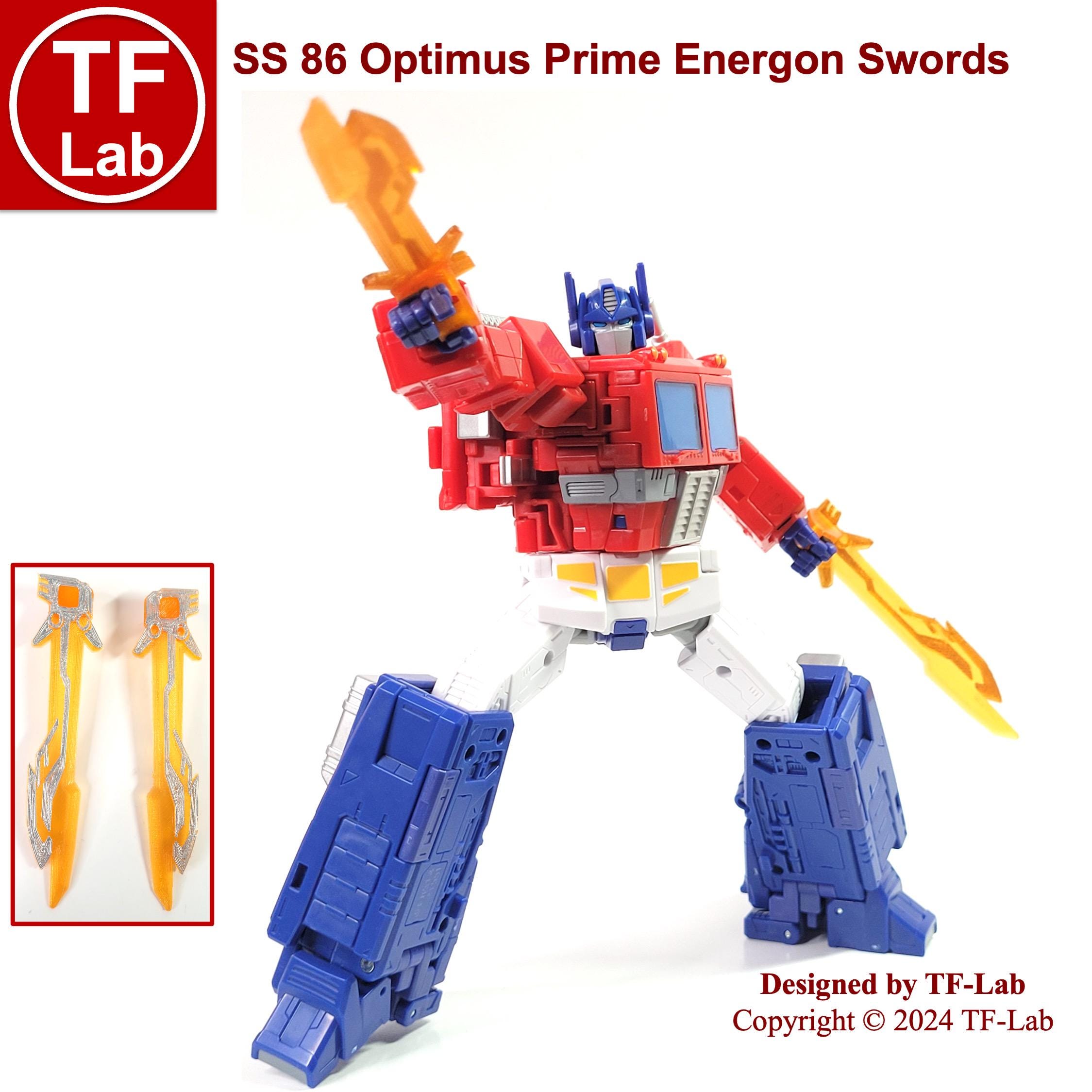 Energon Swords (pair) Upgrade Kit Studio Series SS 86 Optimus Prime - Etsy