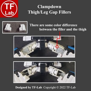 Thigh/leg Fillers Upgrade Kit: Clampdown Transformers Legacy Velocitron ...