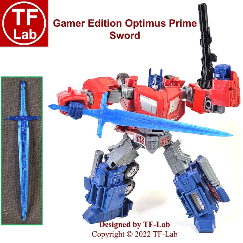 Sword Upgrade Kit for Transformers Studio Series 03 Gamer Optimus Prime ...