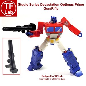Rifle Gun Upgrade Kit for Transformers Optimus Prime Devastation Studio ...