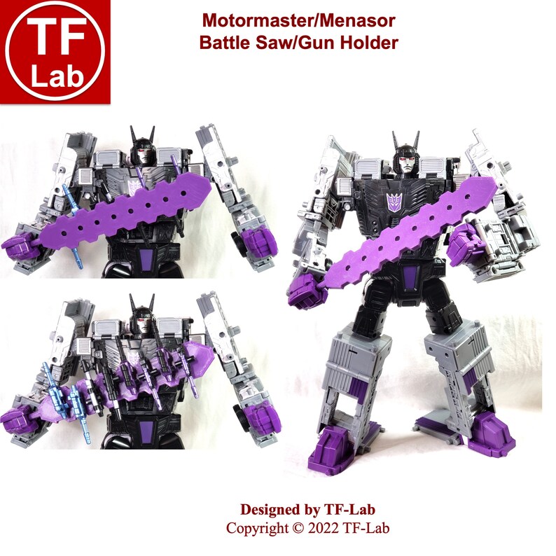 Battle Saw/weapon Holder for Legacy Motormaster/menasor Wild - Etsy