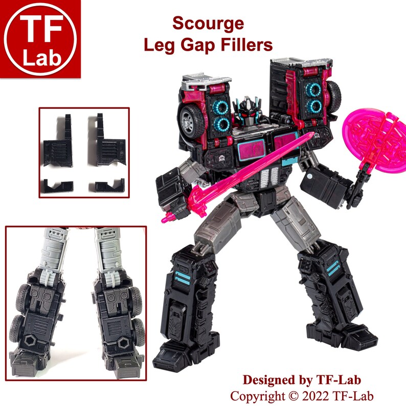 Leg Gap Fillers Upgrade Kit: Transformers Legacy Velocitron - Etsy