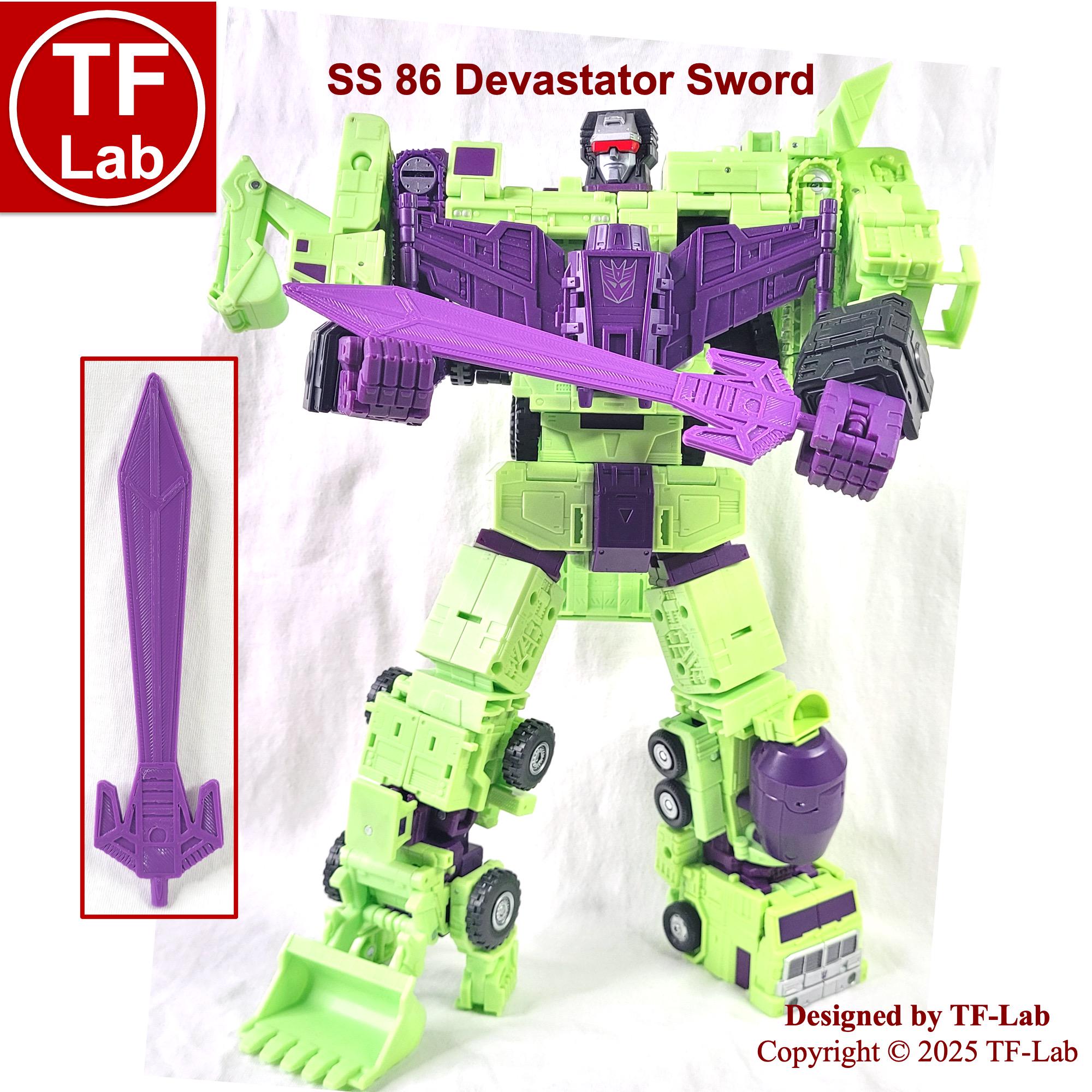 Upgrade Kit: Transformers Studio Series SS 86 Devastator Sword + Drill ...