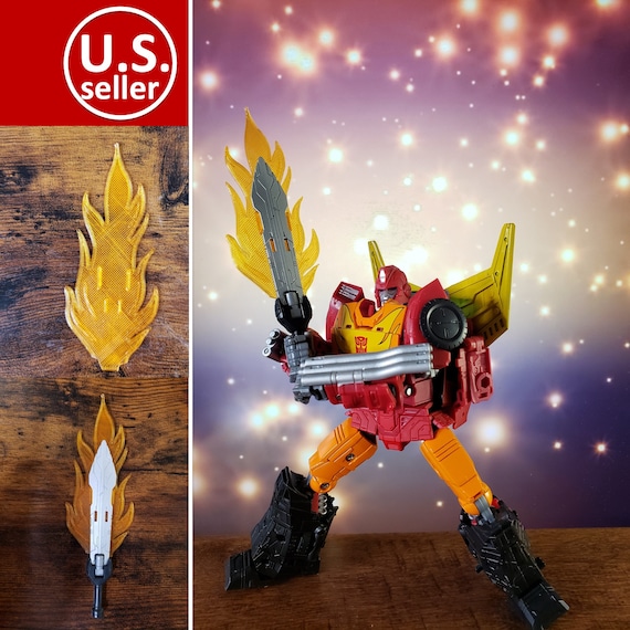 Kingdom Rodimus Prime Upgrade Kit Fire Flame Effect | Etsy