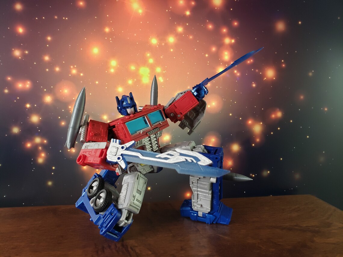 Blue Dual Energon Sword for Optimus Prime Upgrade Kit Transformers ...