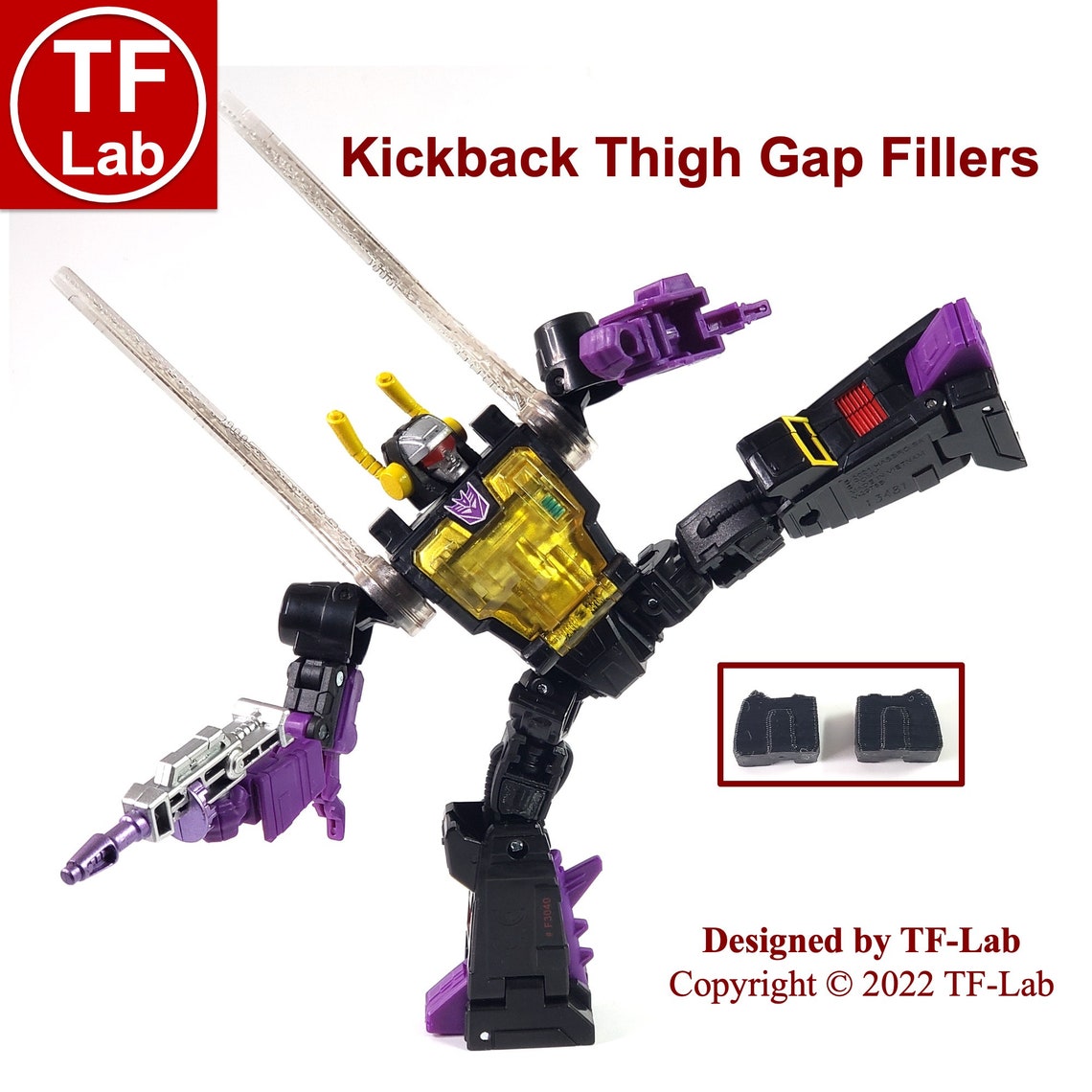 Thigh Leg Gap Fillers/fillet Upgrade Kit: Legacy Kickback - Etsy