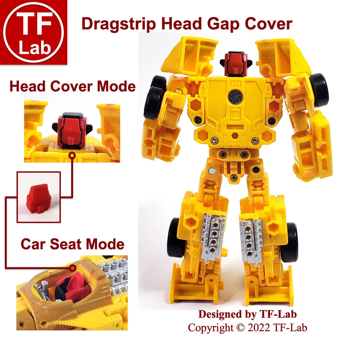 Head Cover/seat Upgrade Kit Red: Legacy Deluxe Dragstrip Transformers ...
