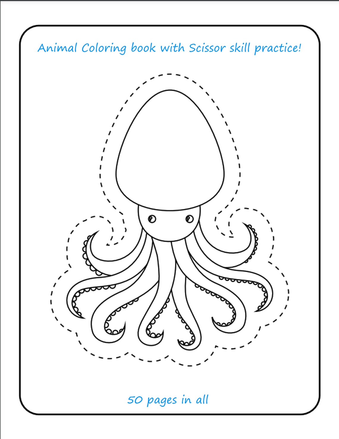 Kids Animal Coloring Pages & Scissor Skill Practice for School! 50 ...