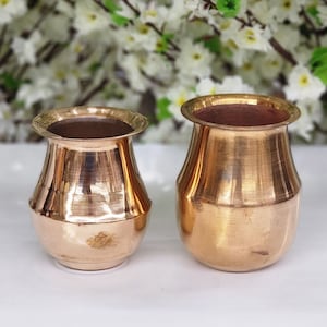 Copper Kalash for Pooja Copper Parsi Lota Indian Fesitval Puja Utensils ...