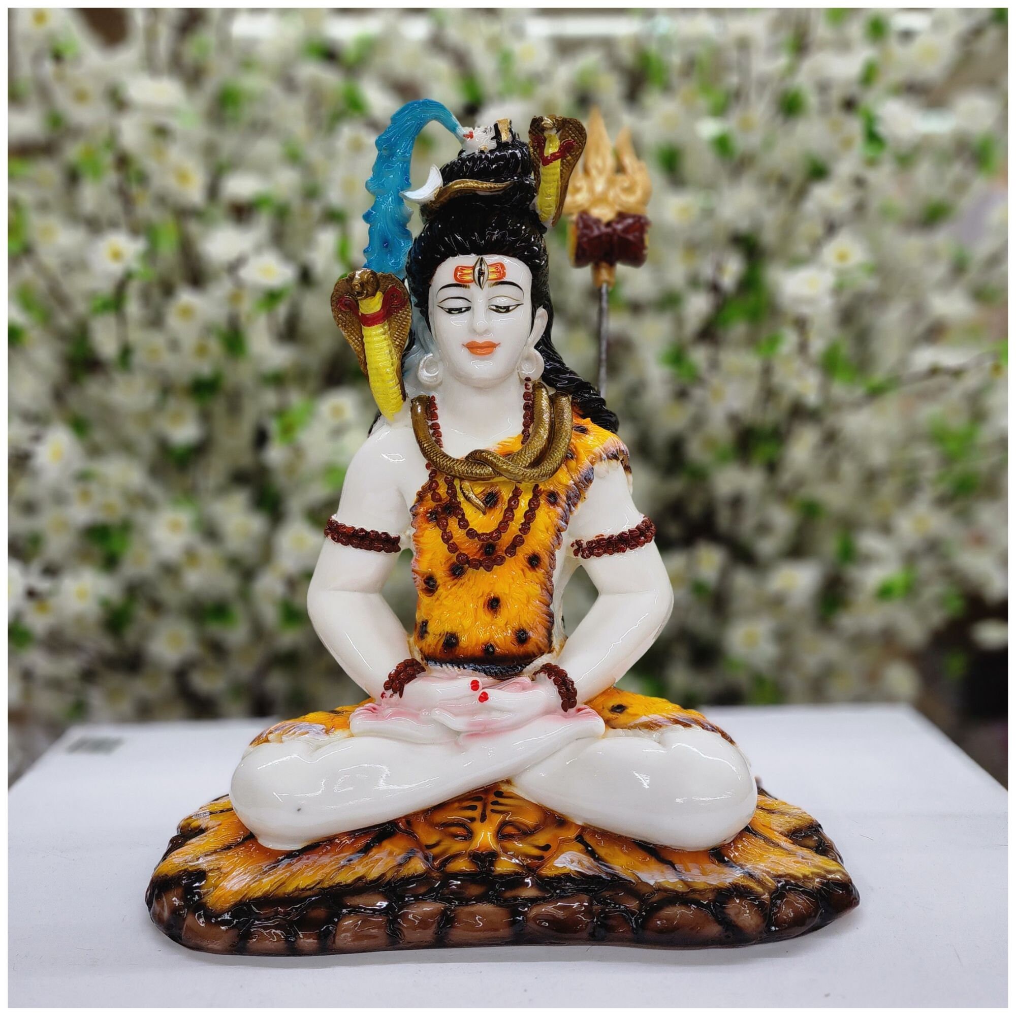 Lord Shiva Statue in Marble Dust Shiva Idol Mahadev Statue God | Etsy