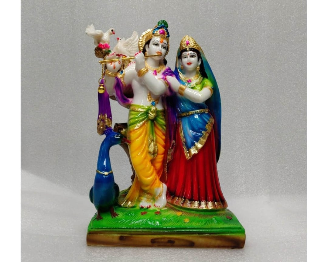Radha Krishna Murti, Radha Krishna Idol, Resin Radha Krishna Statue ...