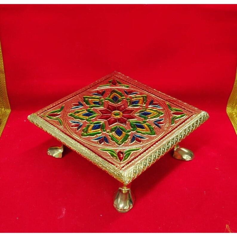 Handmade Oxidized Bajot Handcrafted Chowki Indian Bajot - Etsy