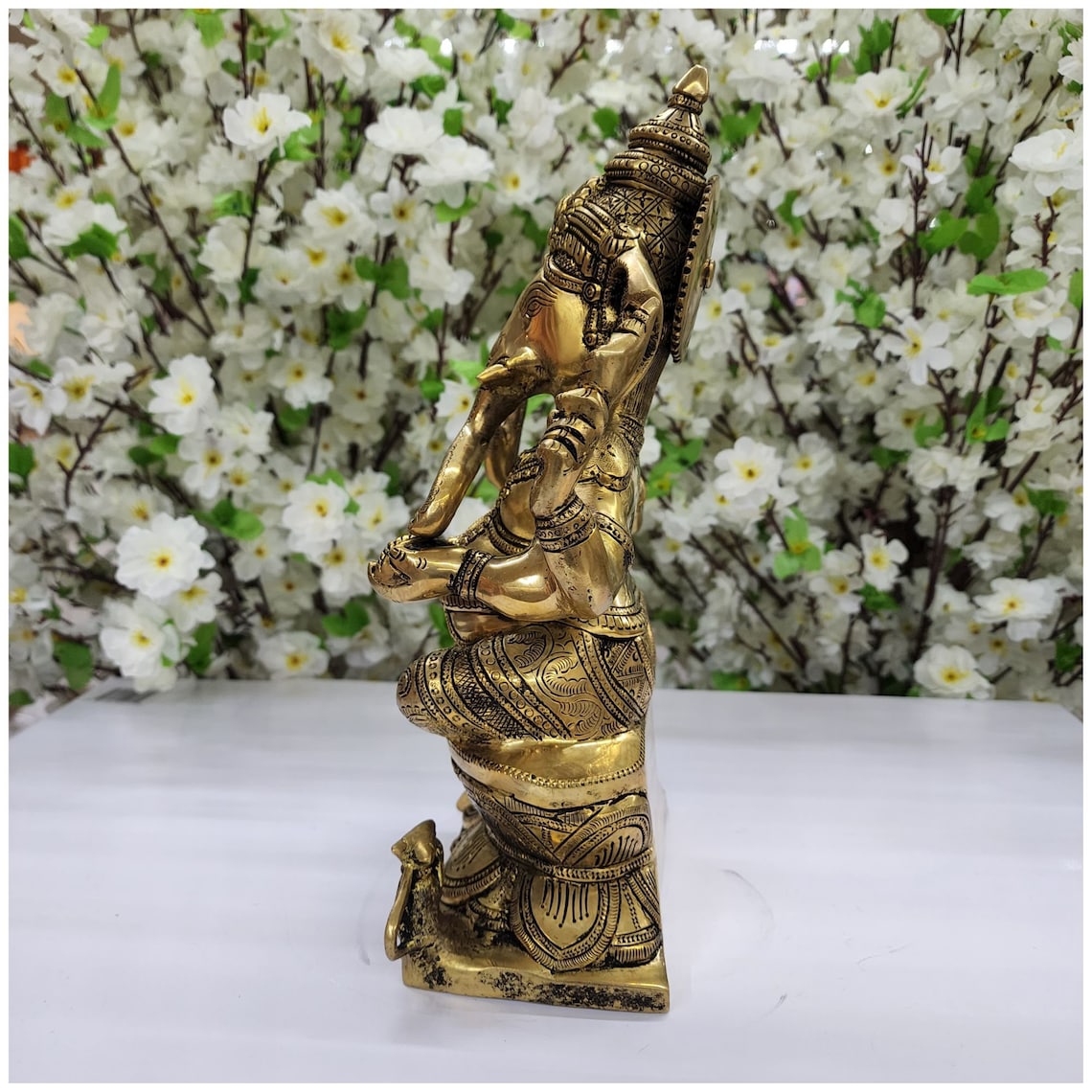 Lord Ganesha Statue Brass Large Ganesha Idol Indian Handmade - Etsy