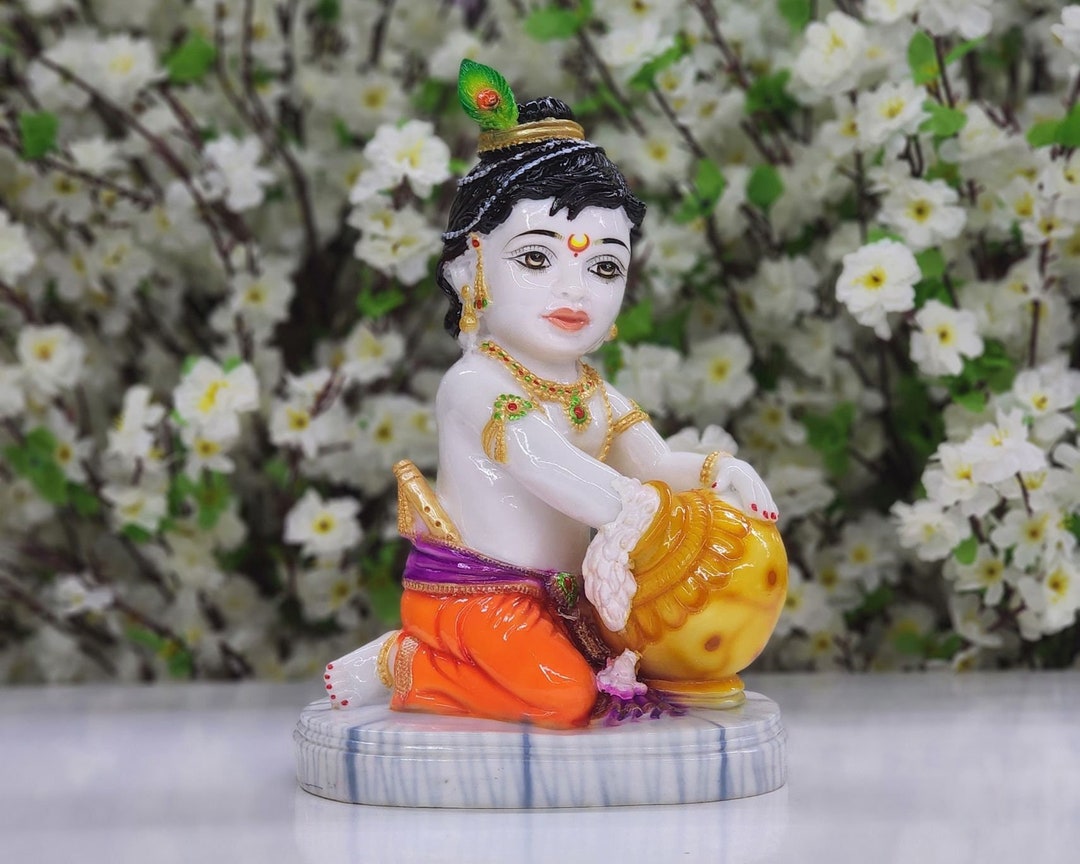 Baby Krishna Statue, 12 in Bal Gopal Krishna Idol Baal Krishn Morti ...