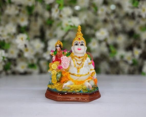 Kuber Lakshmi Statue Kubera Laxmi Statue Hindu Gods of Wealth | Etsy