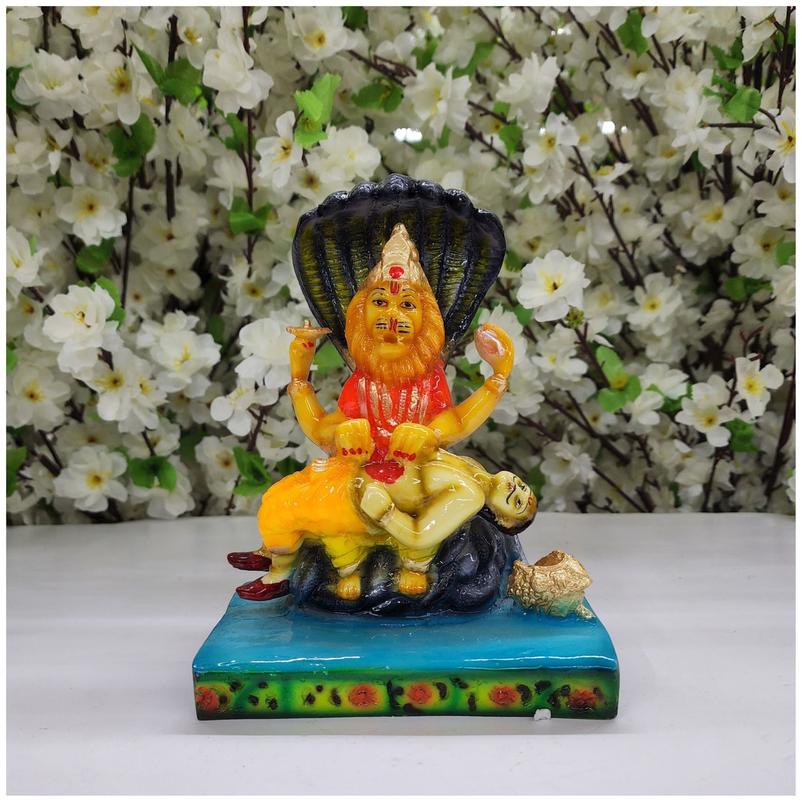Narsingh Hindu God Narsimha Statue Vishnu Incarnation Avtar - Etsy