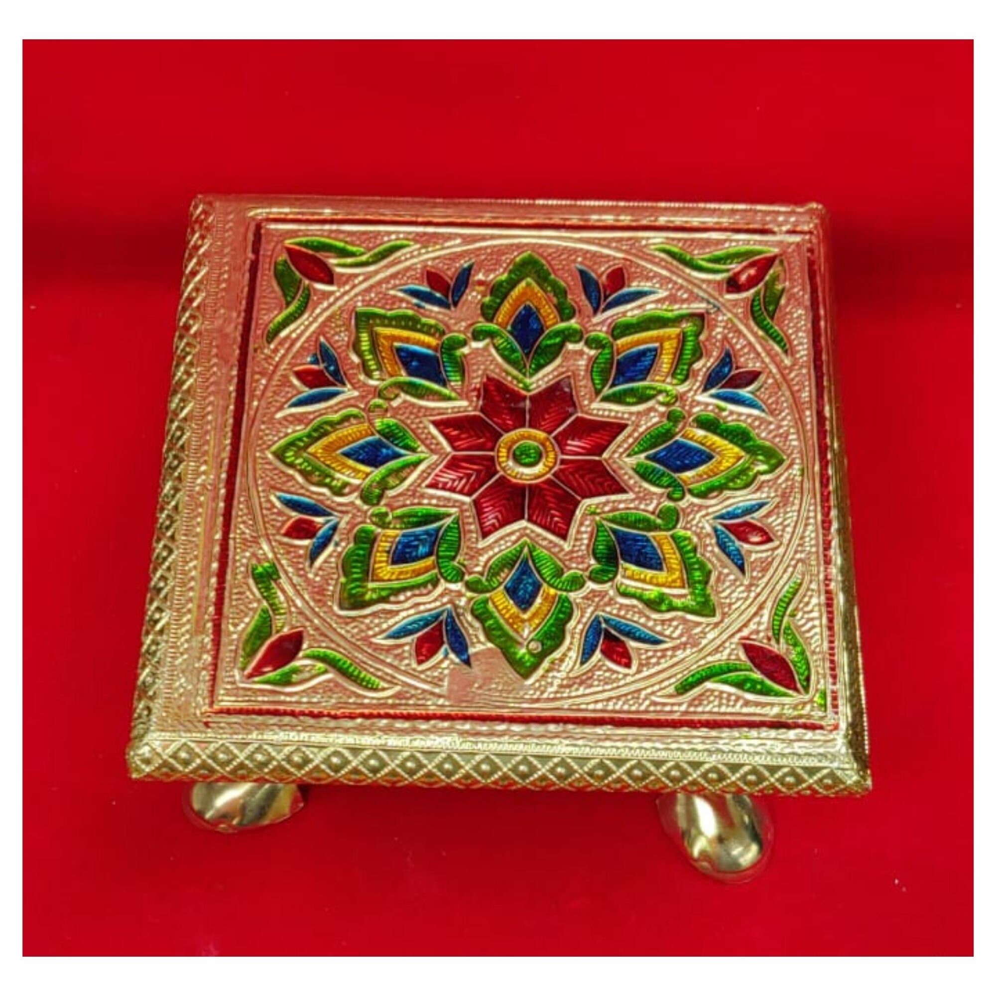 Handmade Oxidized Bajot Handcrafted Chowki Indian Bajot - Etsy