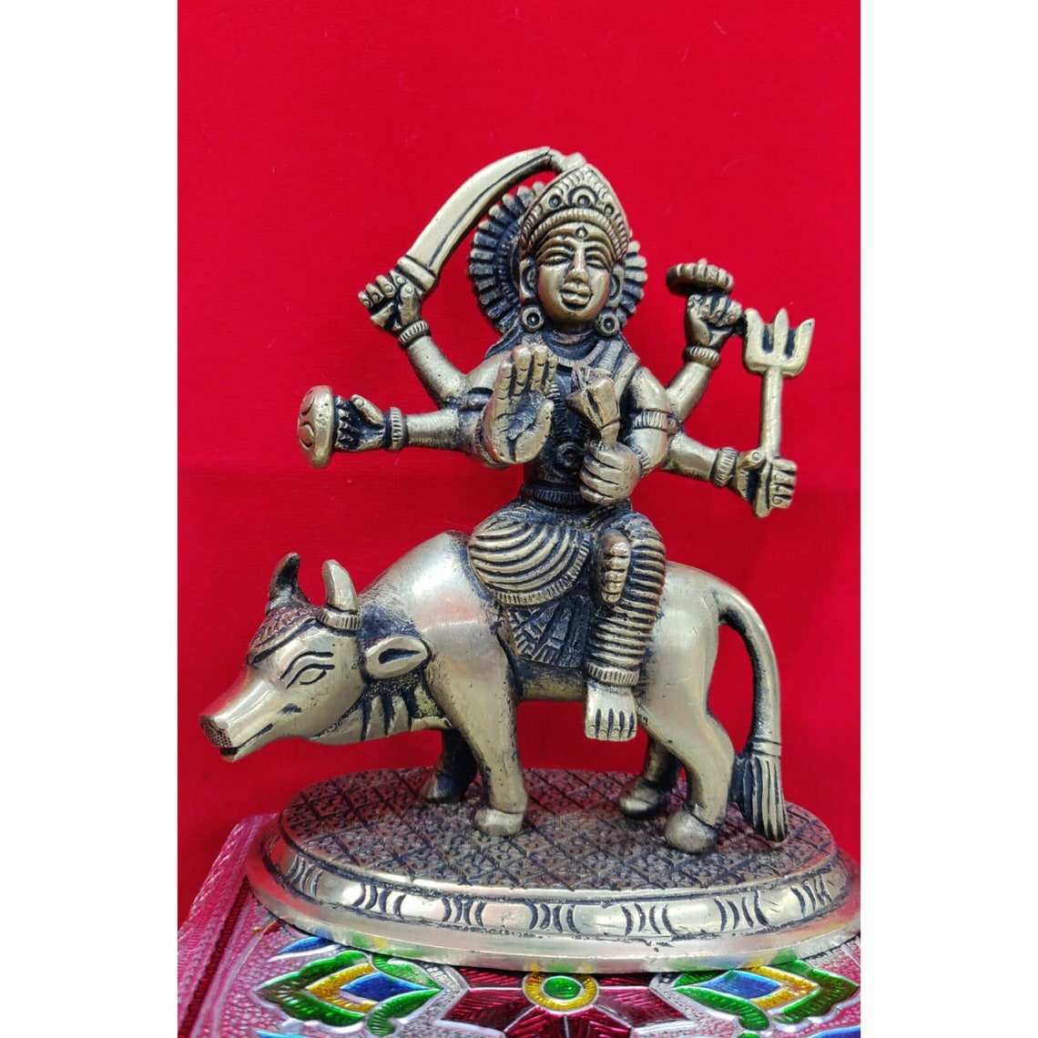 Umiya Mata Statue Ma Umiya Idol in Brass Hindu Goddess - Etsy