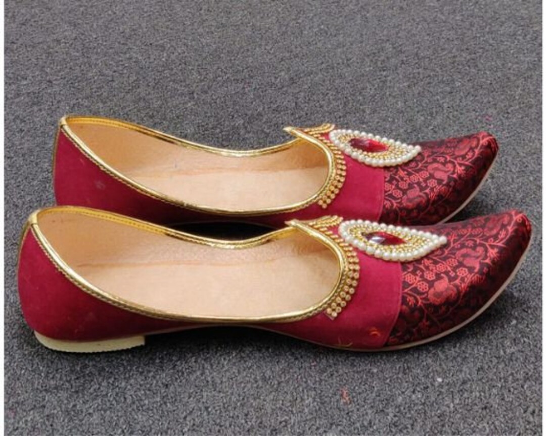 Buy Indian Traditional Shoes for Men Wedding Mojari Sherwani Shoes ...