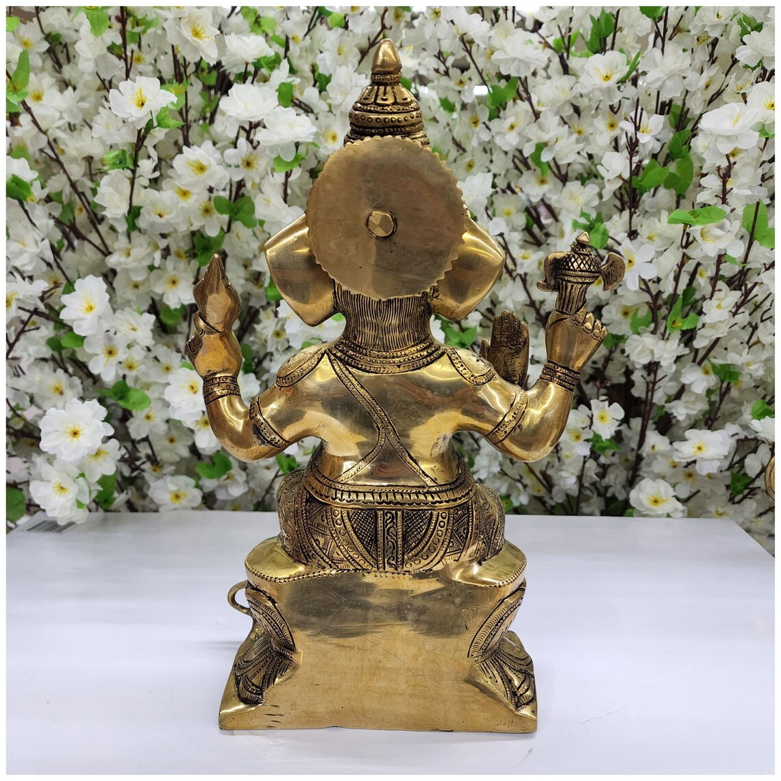 Lord Ganesha Statue Brass Large Ganesha Idol Indian Handmade - Etsy