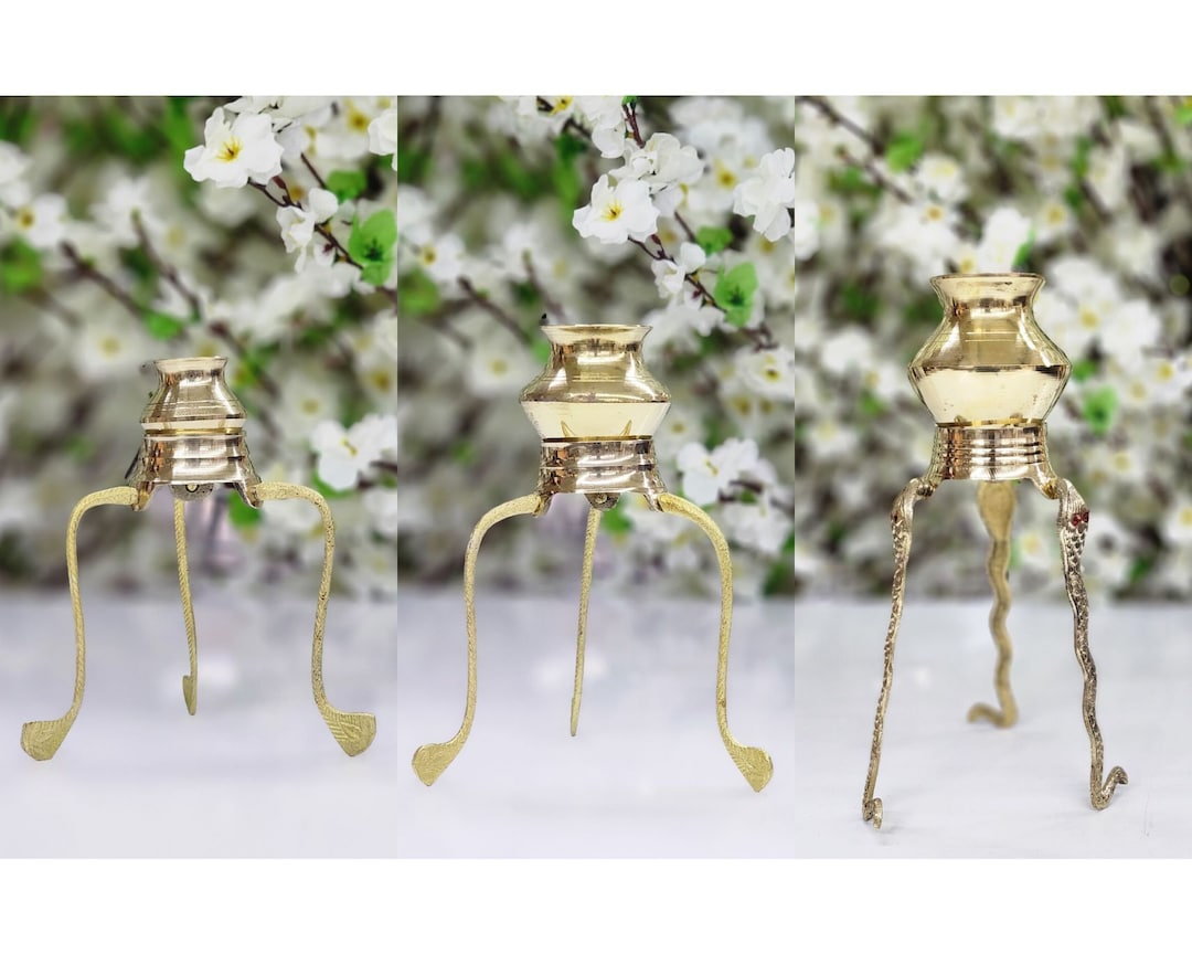 Shivling Stand and Abhishek Lota Kalash in Brass Shiv Ling Stand ...