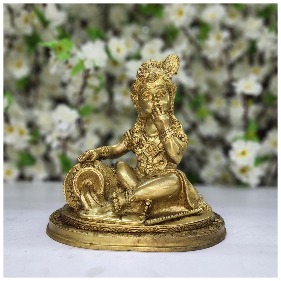 Baby Krishna Statue in Brass Krishna Idol Laddu Gopal - Etsy