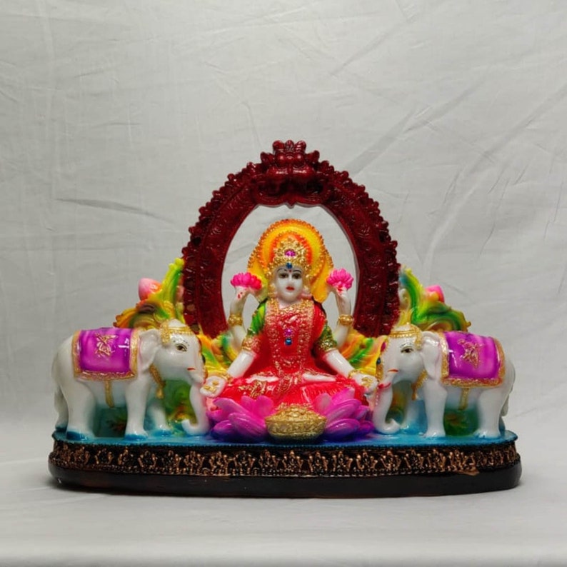 Goddess Laxmi Statue Sitting Laxmi Idol for Altar Temple Decor - Etsy