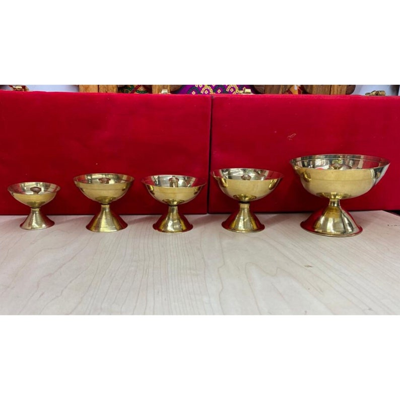 Traditional Brass Diya for Pooja Indian Dia Handcrafted Diya - Etsy
