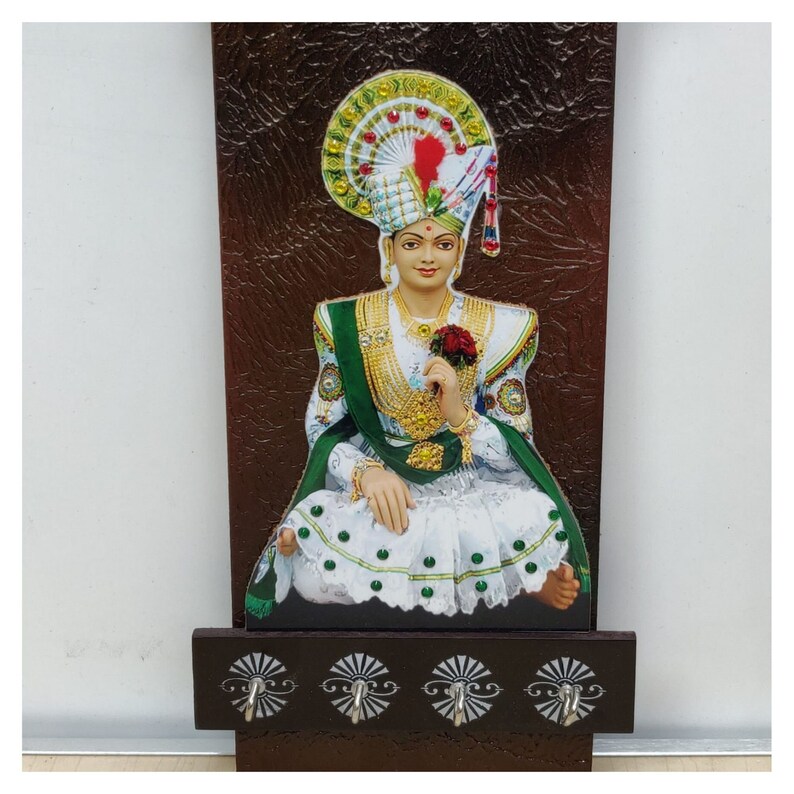 Wooden Key Holder Indian Key Organizer Entryway Wall Key - Etsy