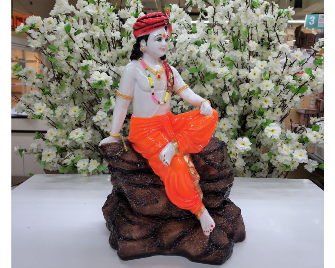 Krishna Statue Large Lord Krishna Sculpture Marble Dust Krishna ...