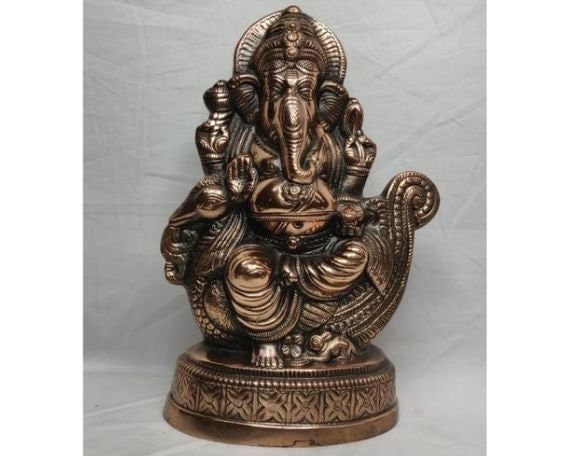 Handmade Ganesha Statue Bronze Ganesh Ganpati Murti Figurine - Etsy