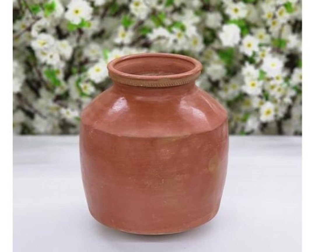 Unglazed Clay Handi Earthenware Cooking Pot Indian Water Pot Terracotta ...