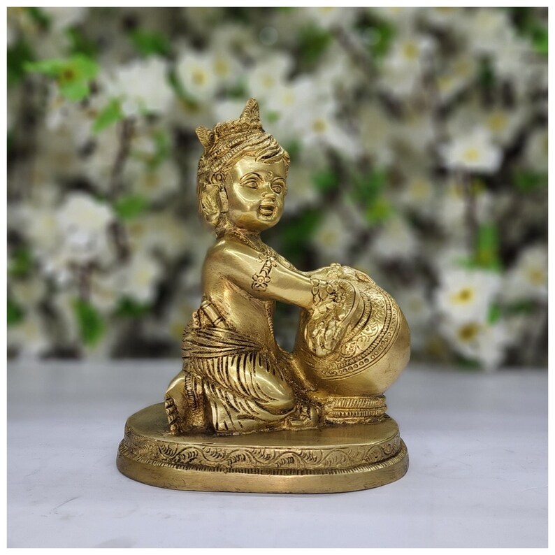 Baby Krishna Statue God of Love Krishna Brass Statue Lord - Etsy